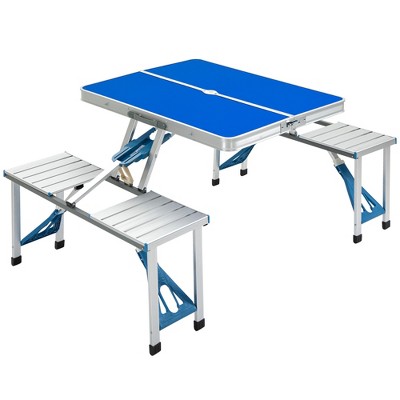 Nfl Green Bay Packers Portable Folding Table With Seats : Target