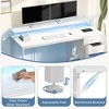 JIONJOY 40" Reversible L-Shaped Gaming Desk, with 4 Drawers, RGB ...