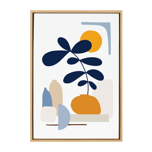 Kate And Laurel Sylvie The Shapes Of Nature Framed Canvas By Dominique ...