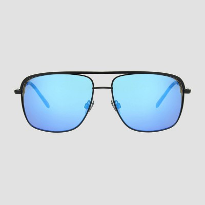 Men's Aviator Sunglasses With Mirrored Polarized Lenses - All In Motion ...