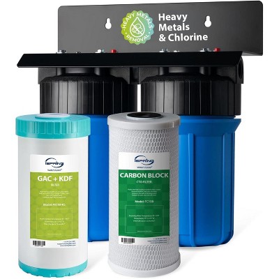 iSpring WGB21B-KS Heavy Metal Whole House Water Filter System, Reduce ...