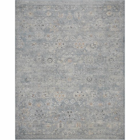 Hauteloom Rectangle Area Rug Blue : Target