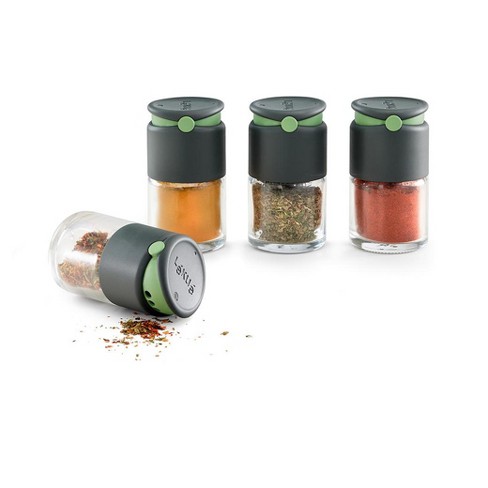 Lekue Spice Shaker With Dual Opening For Large And Small, Set Of 4 : Target