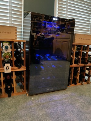 Newair Shadow Series Wine Cooler Refrigerator 33 Bottle Dual ...