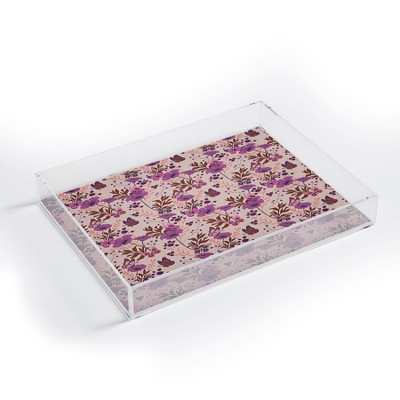 Schatzi Brown Free Spirit Butterfly Ivory Small Acrylic Tray - Deny ...