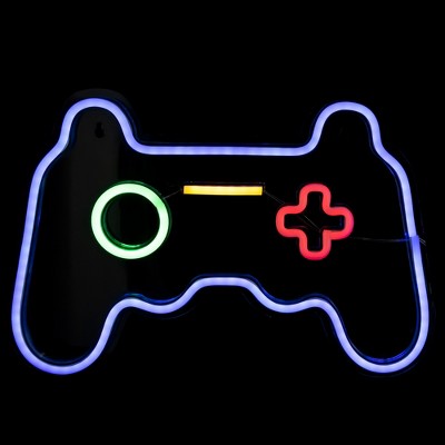 Northlight 11" Led Neon Style Video Game Controller Wall Sign : Target