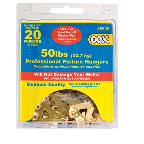 Hillman Ook Brass-plated Blue Hanger Picture Hanging Kit 50 Lb 20 Pk ...