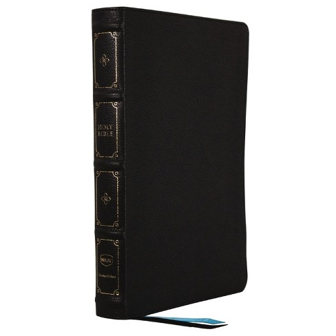 Nkjv, Large Print Thinline Reference Bible, Blue Letter, Maclaren Series, Leathersoft, Black ...