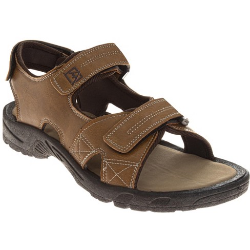 Avalanche Men's Open Toe Sandals - Tan, 12 : Target