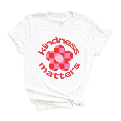 Simply Sage Market Women's Kindness Matters Checkered Flower Short ...