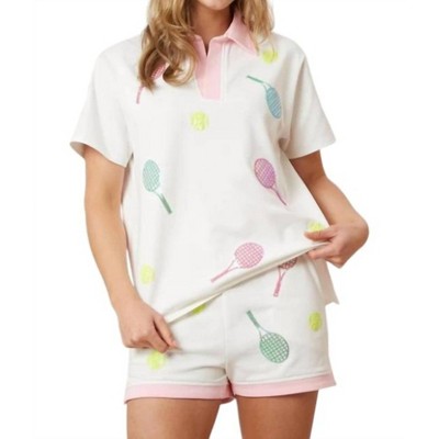 Women's Sequin Tennis Set - Fantastic Fawn S : Target