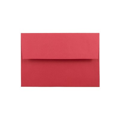 Jam Paper A8 Colored Invitation Envelopes 5.5 X 8.125 Red Recycled 25 ...