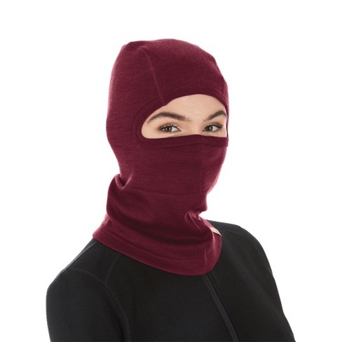 Minus33 Merino Wool Midweight - Balaclava 100% Merino Wool Burgundy ...