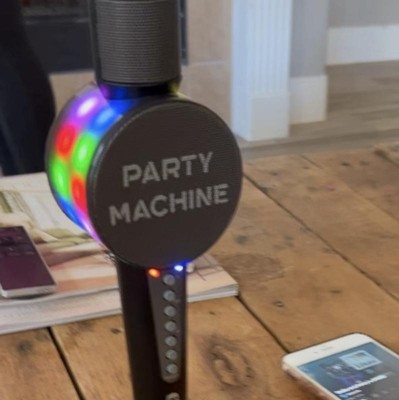 Singing Machine Portable Bluetooth Speaker With Microphone - Rose Gold ...