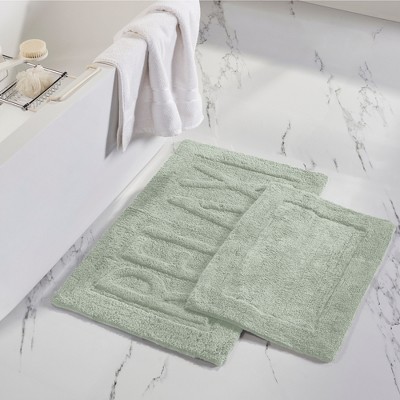 Modern Threads 2 Pack 100% Cotton Bath Mat, RELAX : Target