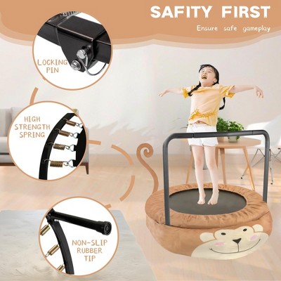 Racxily 36.22'' Trampoline for Kids, Foldable Mini Trampolines with ...