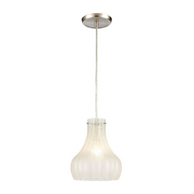 Elk Home Coastal Scallop 1 - Light Pendant In Satin Nickel : Target