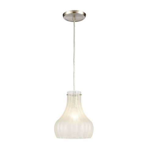 Elk Home Coastal Scallop 1 - Light Pendant In Satin Nickel : Target