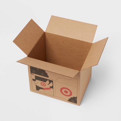 Medium Moving Box - Up&up™: Cardboard, 19" Length, 14" Width, Brown ...