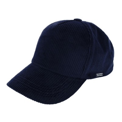 Wigens Men's Hopsack Linen Contemporary Baseball Cap, Large, Navy : Target