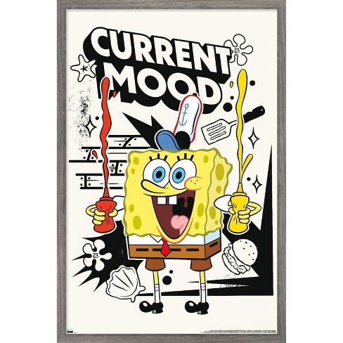 Trends International Nickelodeon Spongebob - Current Mood Framed Wall ...