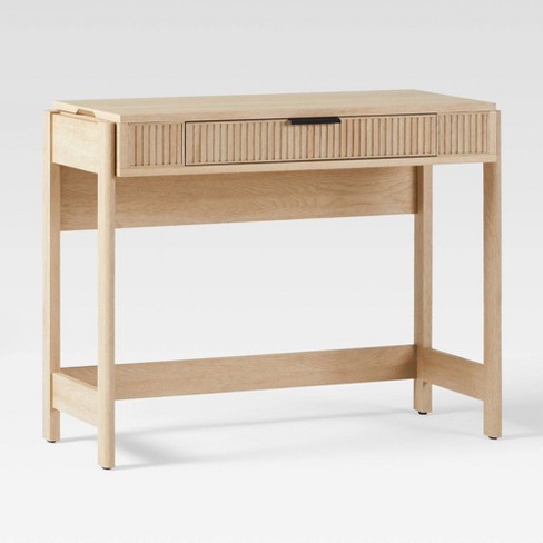 Saracina Home Fluted Lift Top Desk Coastal Oak : Target