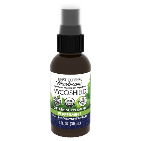 Host Defense Mycoshield Throat Spray - Immune Support - Peppermint, 1 ...