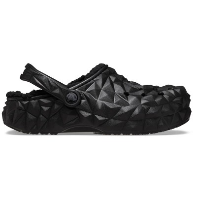 Crocs Adult Classic Lined Geometric Clogs, W12/m10, Black : Target