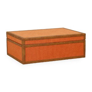 TOV Furniture Acre Cotton Jute Jewelry Box in Orange : Target