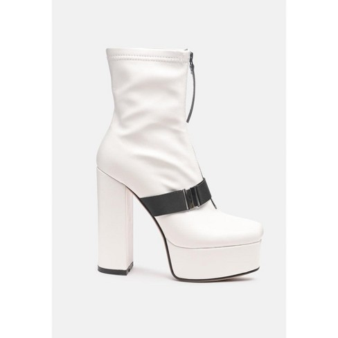 Boomer Chunky High Block Heel Boots : Target
