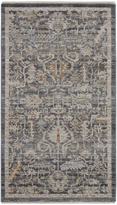 Nourison Nyle Vintage Floral Bohemian Indoor Rug Navy Multicolor 2'6" X ...