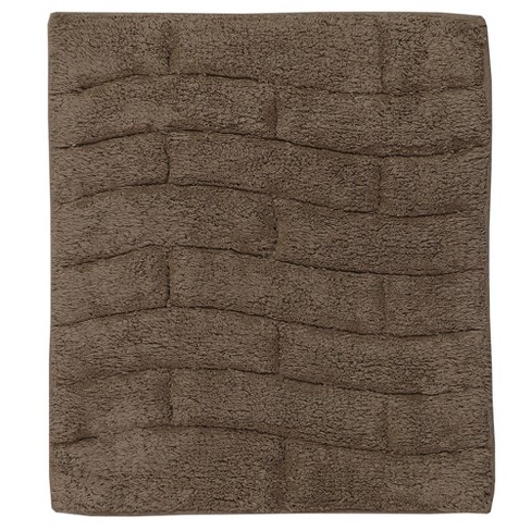 Comfortable And Stylish Look Feel With Block Designed Cotton Bath Rug ...