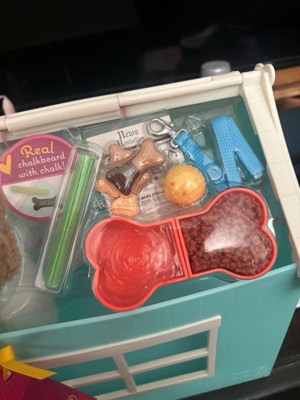 Our Generation Puppy Place Pet Dog Plush & Dog House Accessory Set For ...