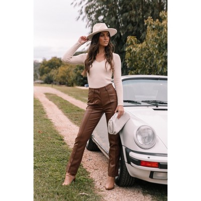 Petal And Pup Womens Sandy Faux Leather Pants : Target