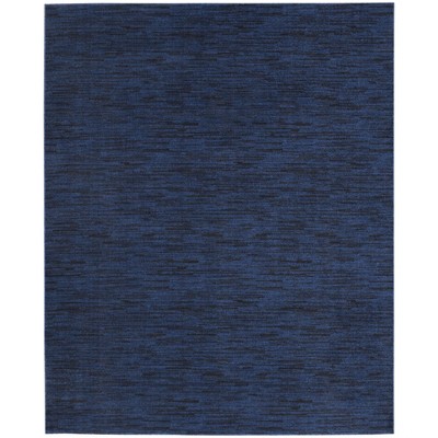 Nourison Essentials Easy Care Indoor Outdoor Area Rug - Rust 7' X 10 ...