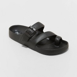 Women's Neida Eva Two Band Footbed Slide Sandals - Shade & Shore™ White ...