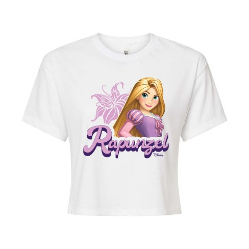 Women's Disney Princess Rapunzel Headshot Cropped Graphic T-shirt ...