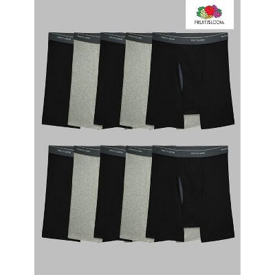 Fruit Of The Loom Men’s 10 Pack Eversoft Cotton Boxer Briefs Cool Zone ...