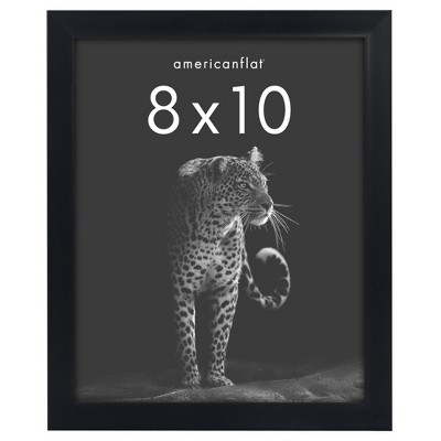 Americanflat 8x10 Hinged Picture Frame For 2 Photos - Black : Target