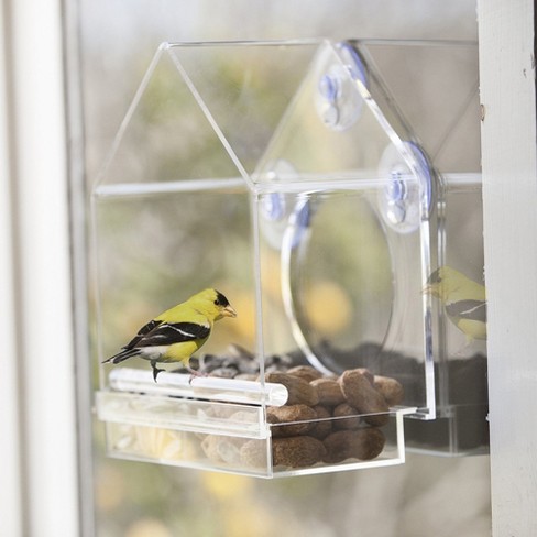 Ondisplay Window Mounted Clear Acrylic Bird House : Target