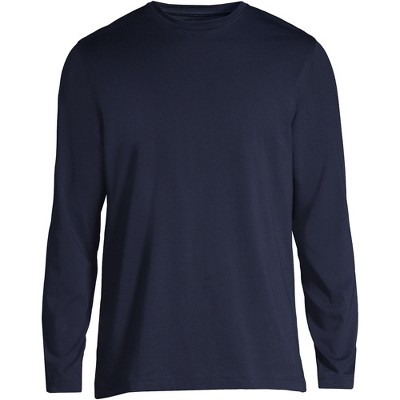 Lands' End Men's Long Sleeve Supima Tee - Medium - Radiant Navy : Target