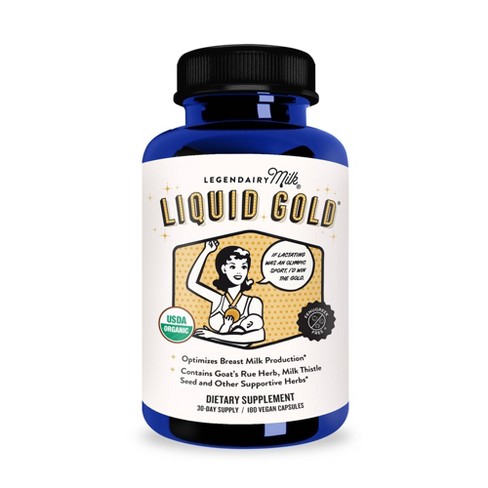 Legendairy Milk Liquid Gold Lactation Vegan Supplement - 180 Capsules ...