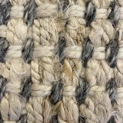 Malibu Woven Jute Rug With Fringe Cream/gray - Threshold™ Designed With ...