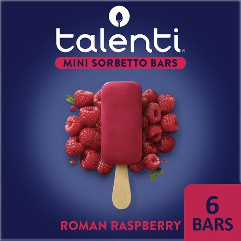 Talenti Roman Raspberry Frozen Mini Sorbetto Bars - 6pk/11.1 Fl Oz : Target