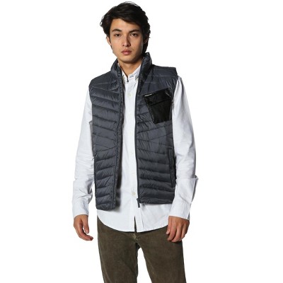 Members Only Men's Puffer Vest Jacket - Charcoal - Small : Target