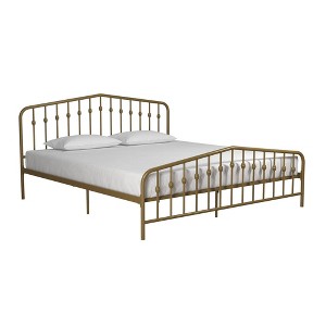 King Bushwick Metal Bed Gold Novogratz Target