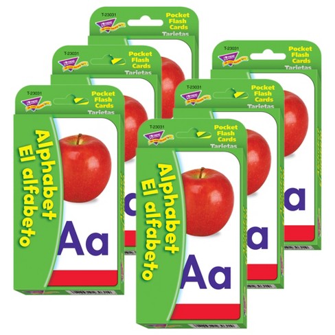Trend Alphabet/el Alfabeto (en/sp) Pocket Flash Cards, 6 Packs : Target