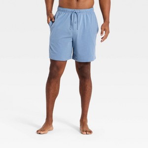 Men's All Night Knit Pajama Shorts - Goodfellow & Co™ Blue XXL : Target