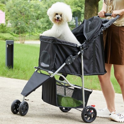 Laoties Foldable Pet Stroller For Small And Medium Dogs And Cats ...
