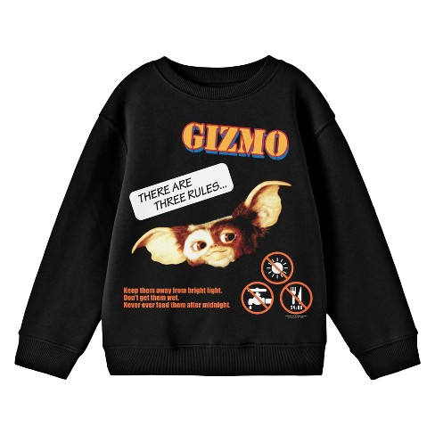 Gremlins Gizmo There Are Three Rules Character Art Youth Black Crew ...